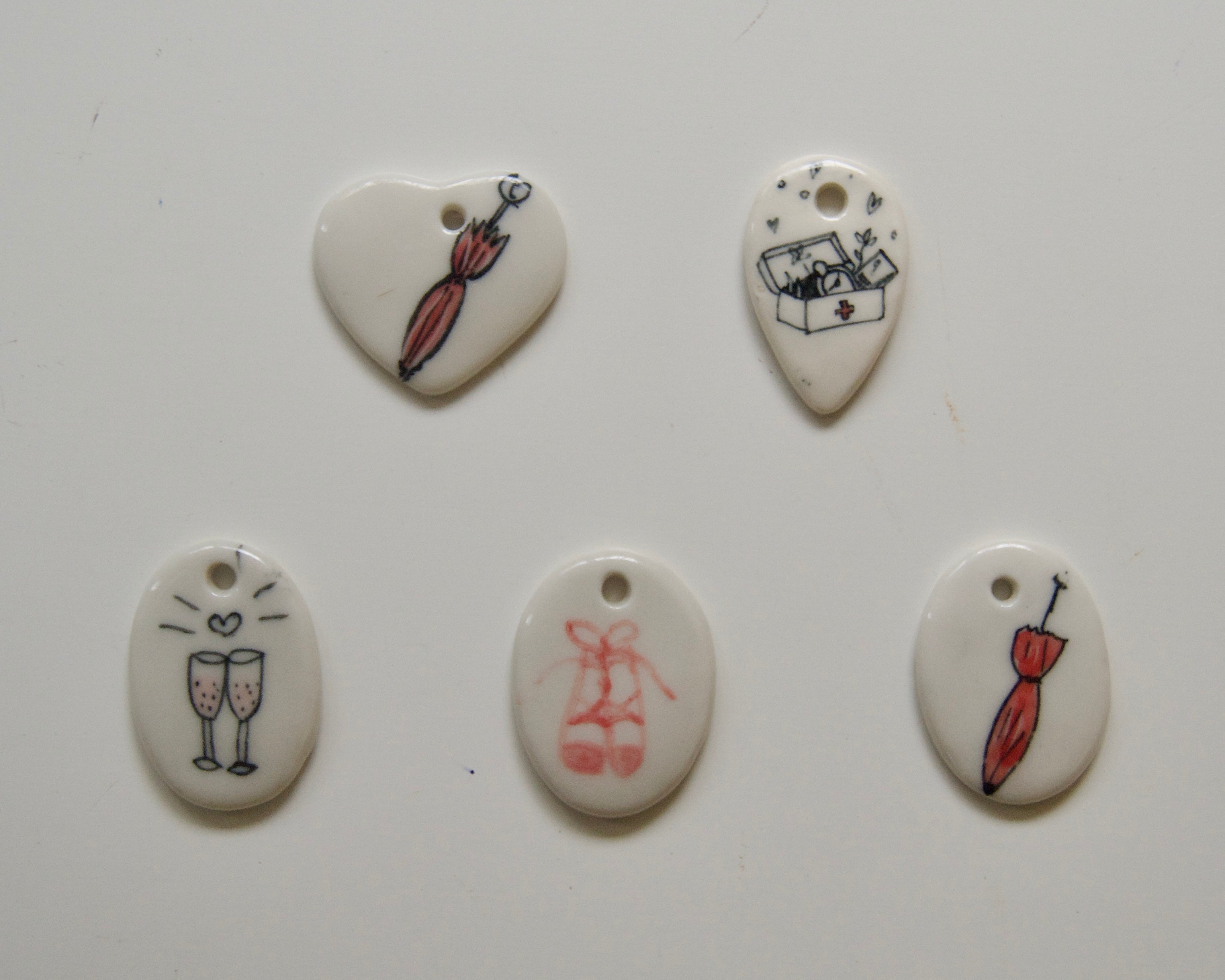 Handmade Ceramic Charms [Objects] – Sting & Snout Bindery