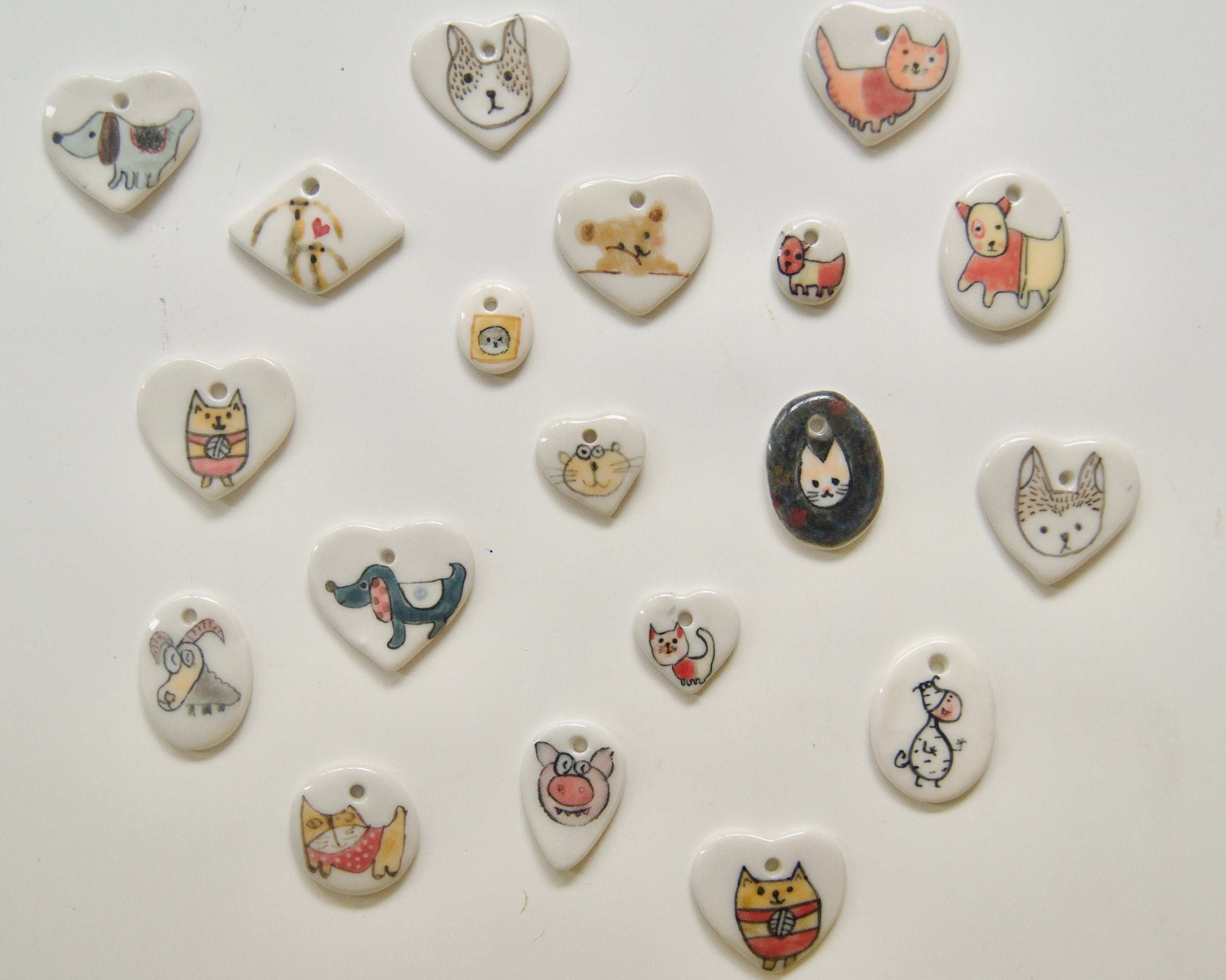 Handmade Ceramic Charms [Animals] – Sting & Snout Bindery