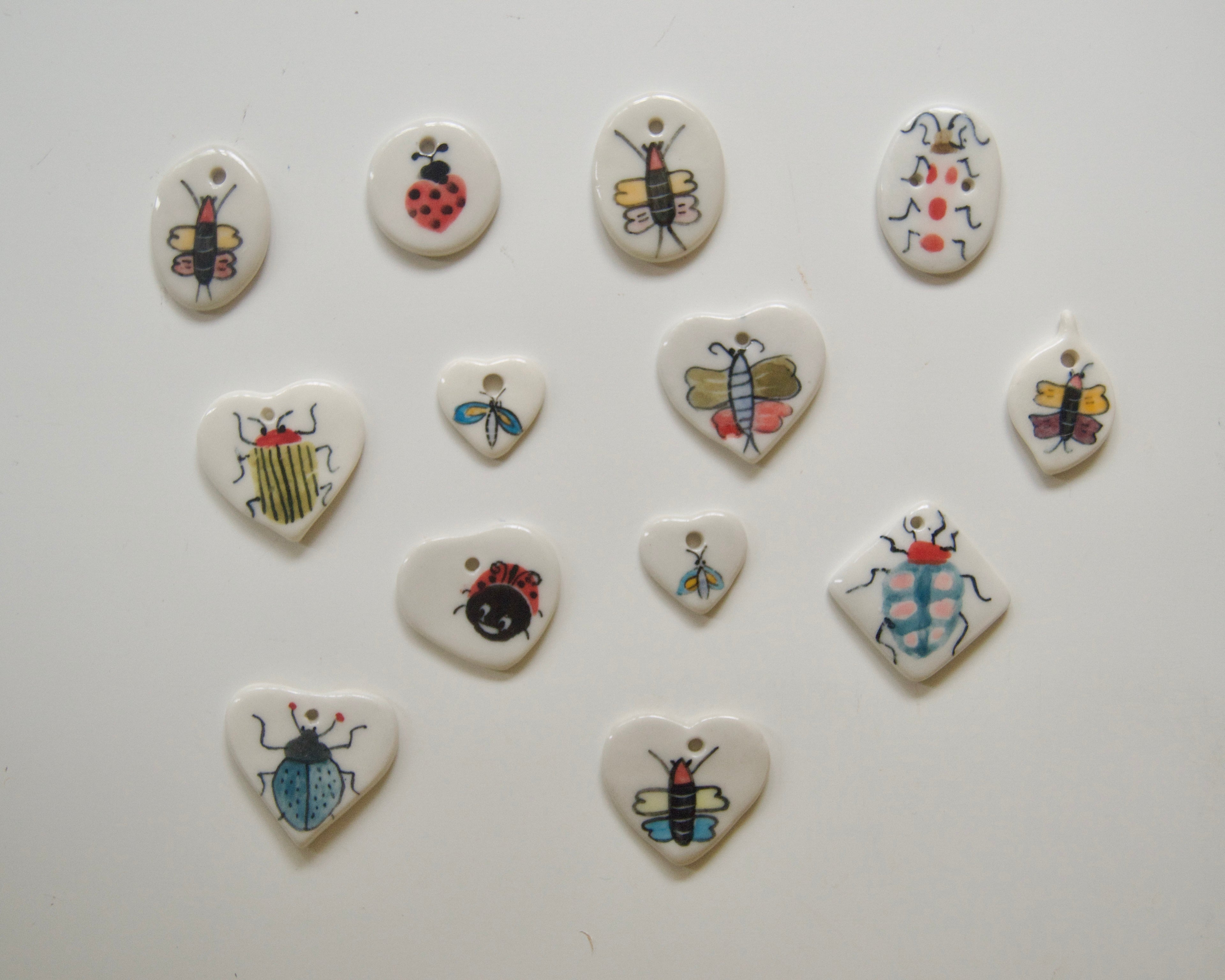 Handmade Ceramic Charms [Insects] – Sting & Snout Bindery