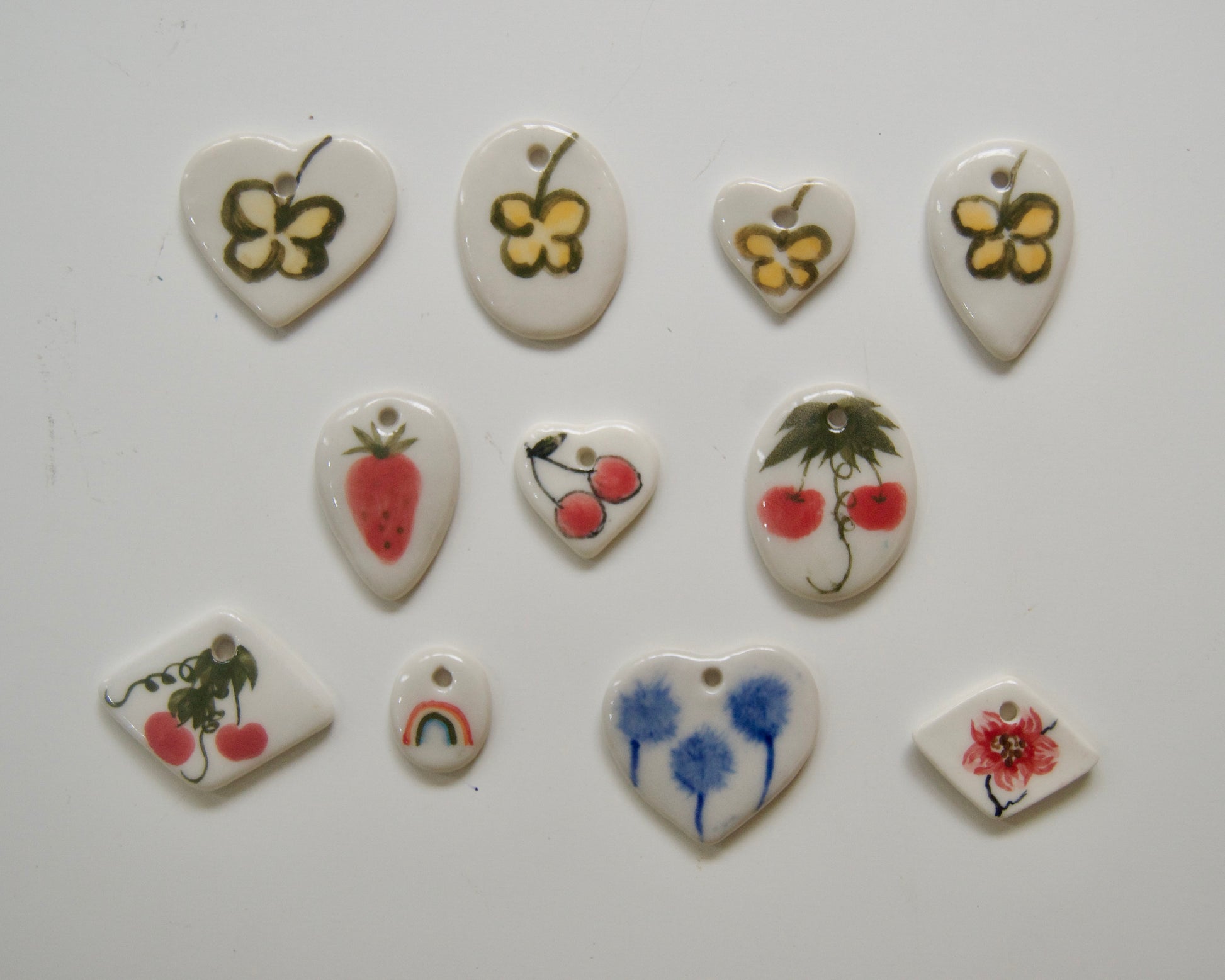 Handmade Ceramic Charms [Nature] – Sting & Snout Bindery
