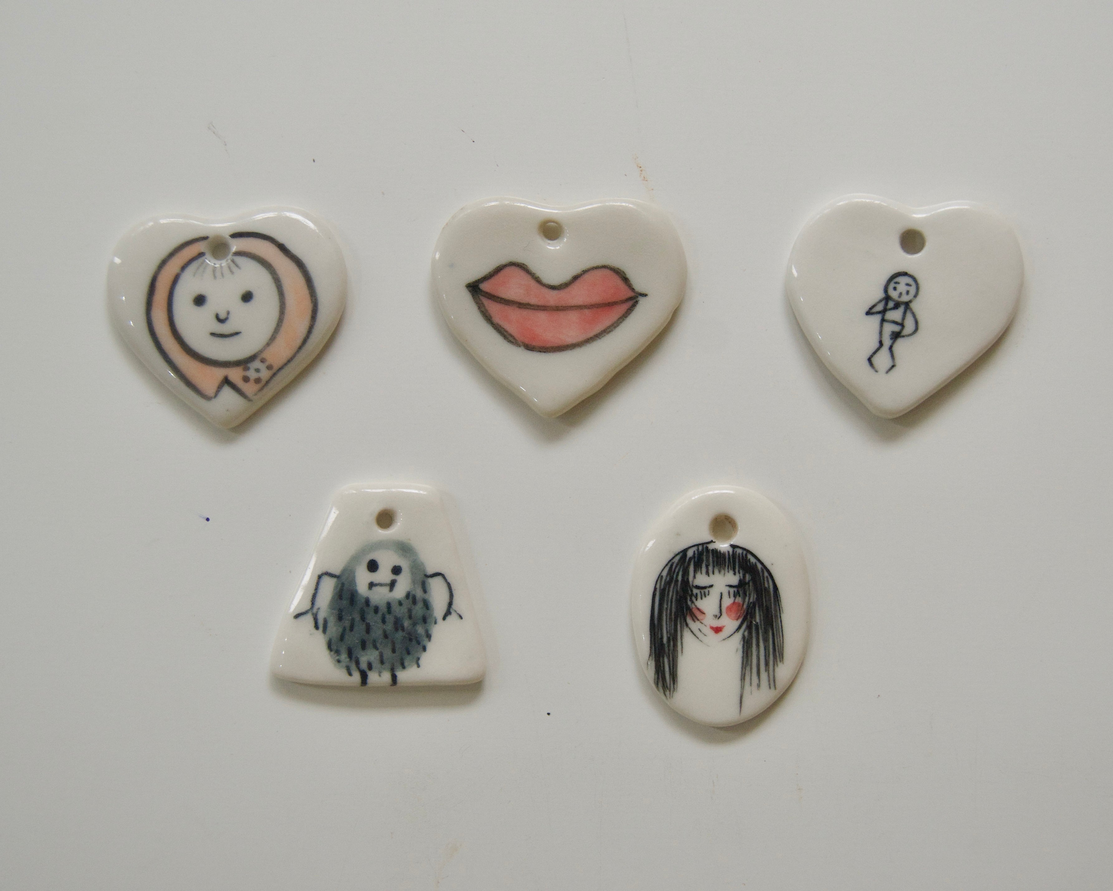 Handmade Ceramic Charms [Humans] – Sting & Snout Bindery